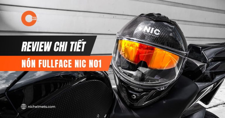 Review nón bảo hiểm fullface NIC N01: Chiếc fullface cực ngầu với vỏ ...